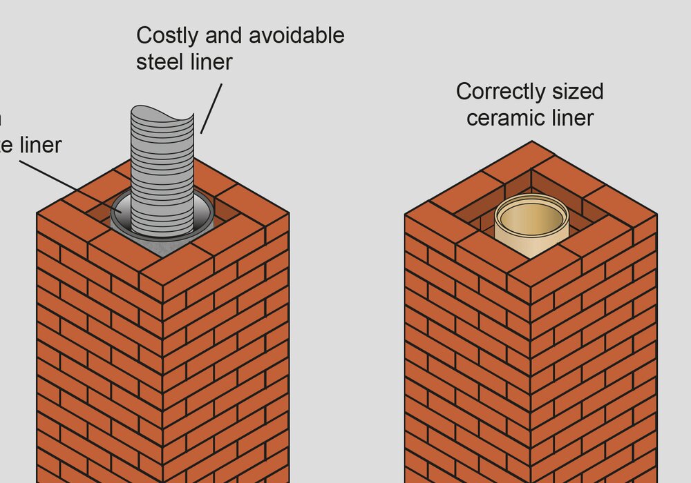 Choosing the correct chimney flue for your stove.