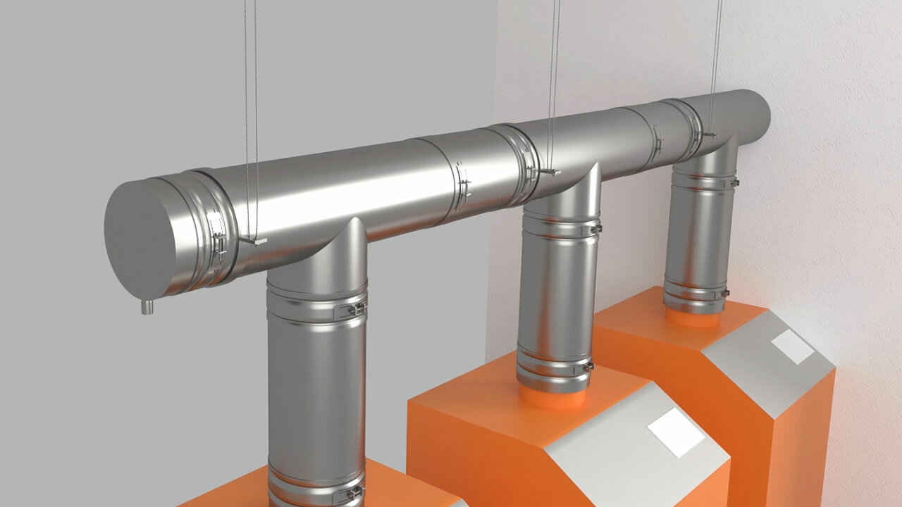 Cascade boiler installation