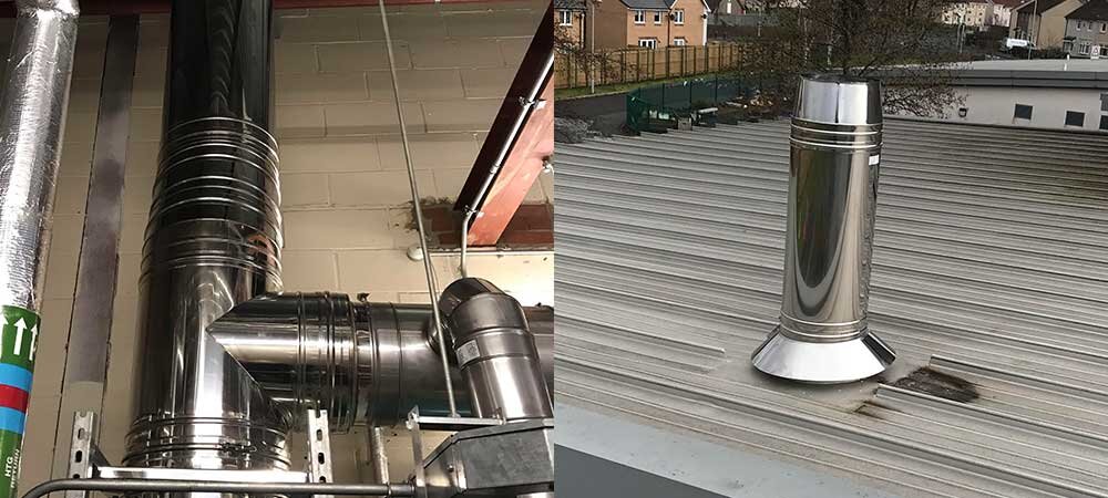 Replacement Flue for Tannochside School