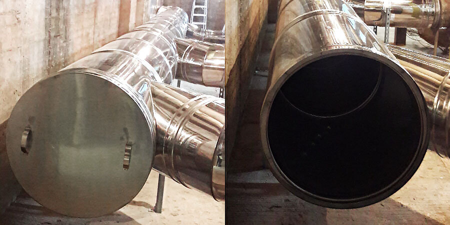 Flue System at Newcastle Civic Centre.