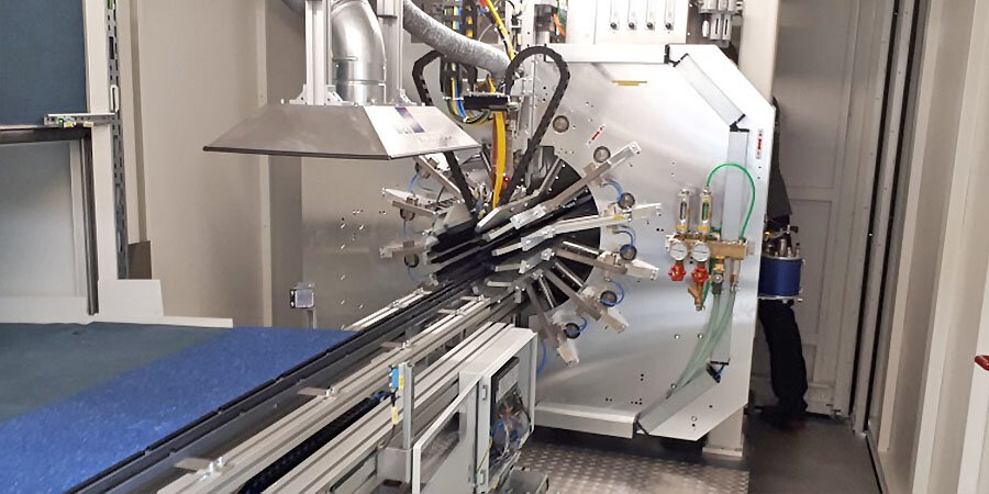 Our new Rapid Flue Production machine.