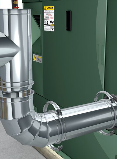 HP5000 - DOUBLE WALL INSULATED - STAINLESS STEEL CHIMNEY SYSTEM