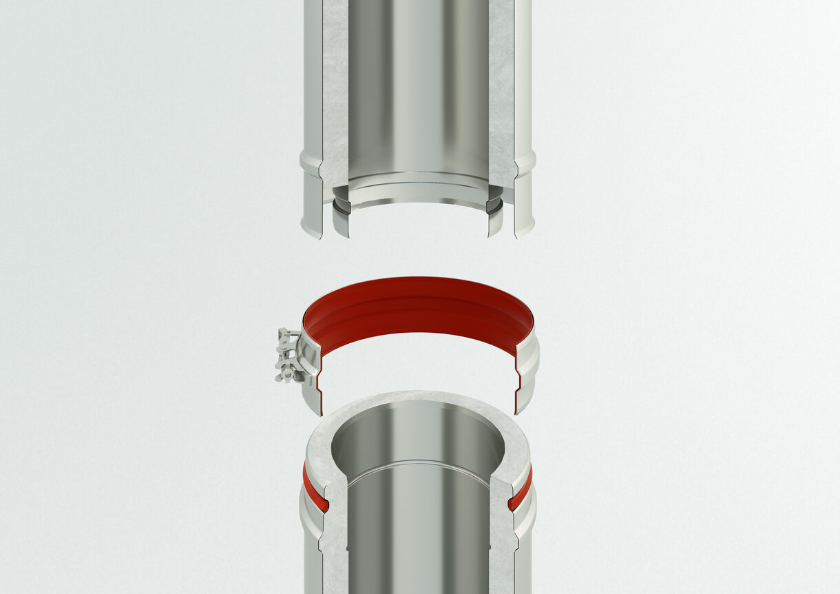 ICS 5000 - High-pressure-tight exhaust gas line for industry