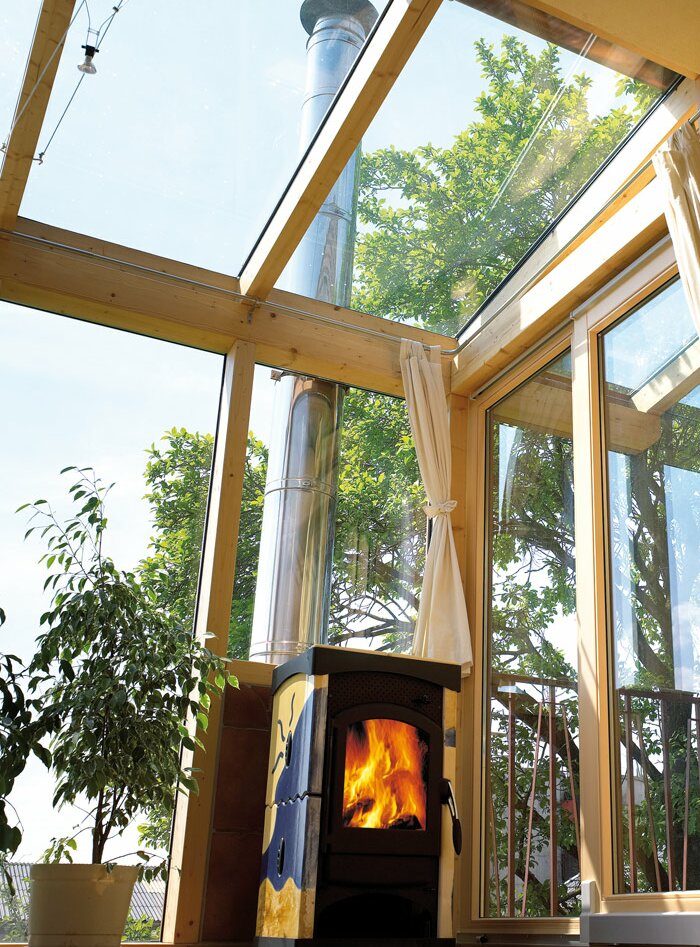 PERMETER SMOOTH AIR - čierny kovový komínový systém s prívodom vzduchu ...