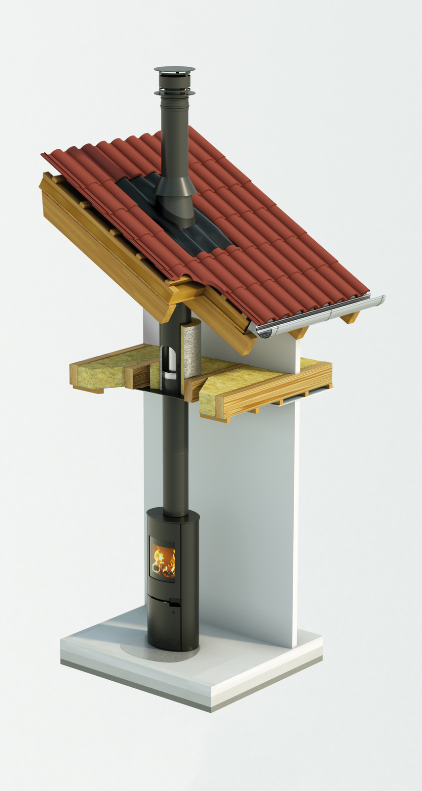 PERMETER SMOOTH AIR - Efficient three-layer chimney