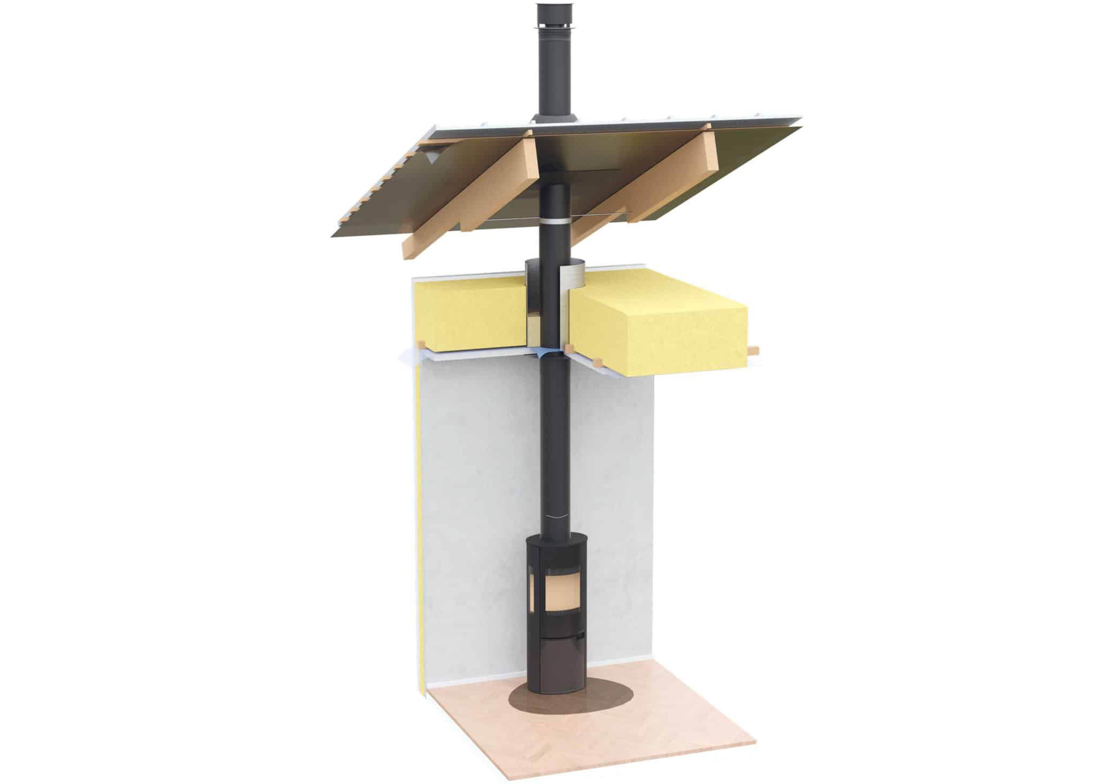 PERMETER SMOOTH - Designed three-layer chimney