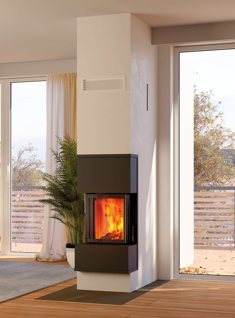 KINGFIRE GRANDE SC - Kaminofen und Raumteiler in Einem!