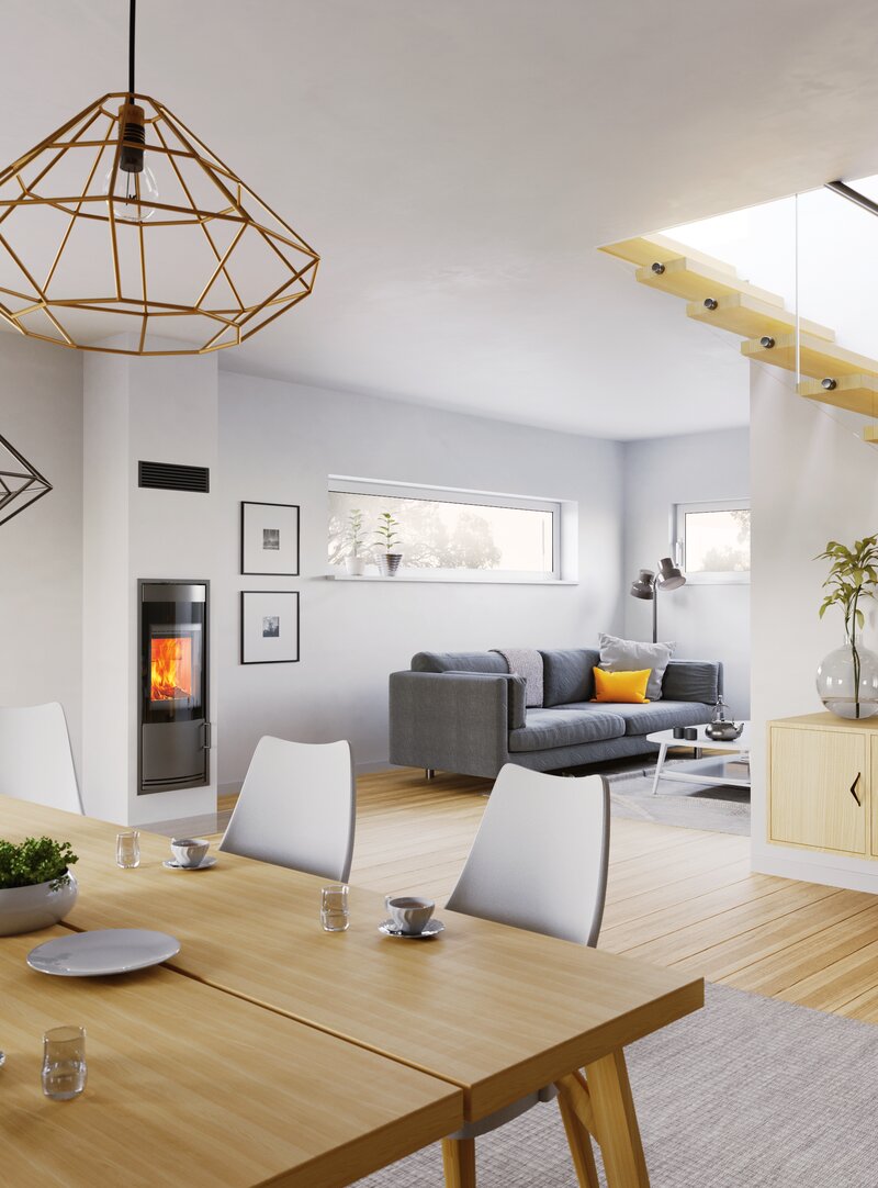 KINGFIRE - unikátní krbová vložka a komín v jednom | Schiedel